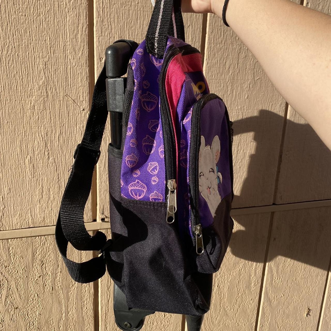 Hamtaro Mini Backpack 🐹 Purple/pink/black colorway... - Depop