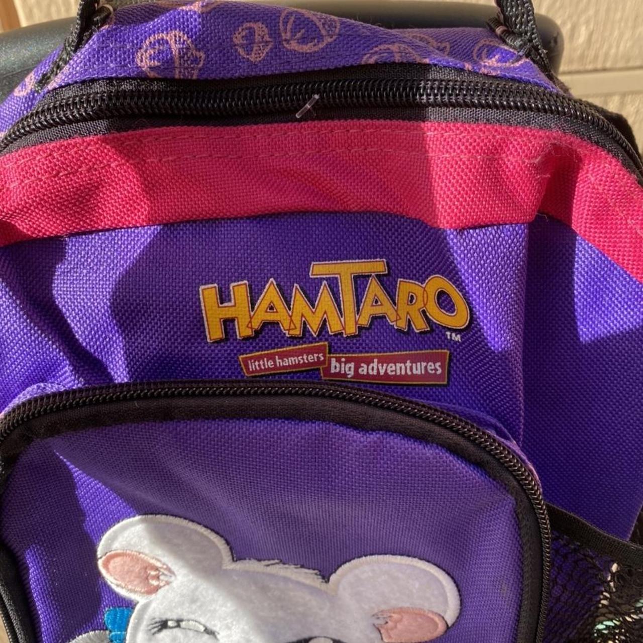 Hamtaro Mini Backpack 🐹 Purple/pink/black colorway... - Depop
