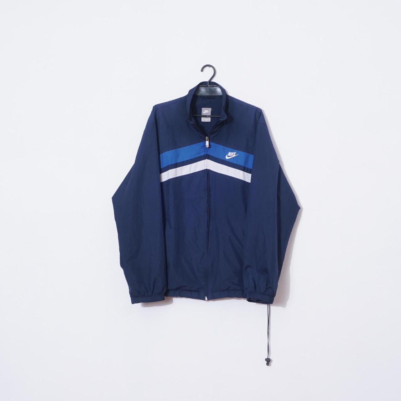 Nike Men's Navy and Blue Jacket | Depop