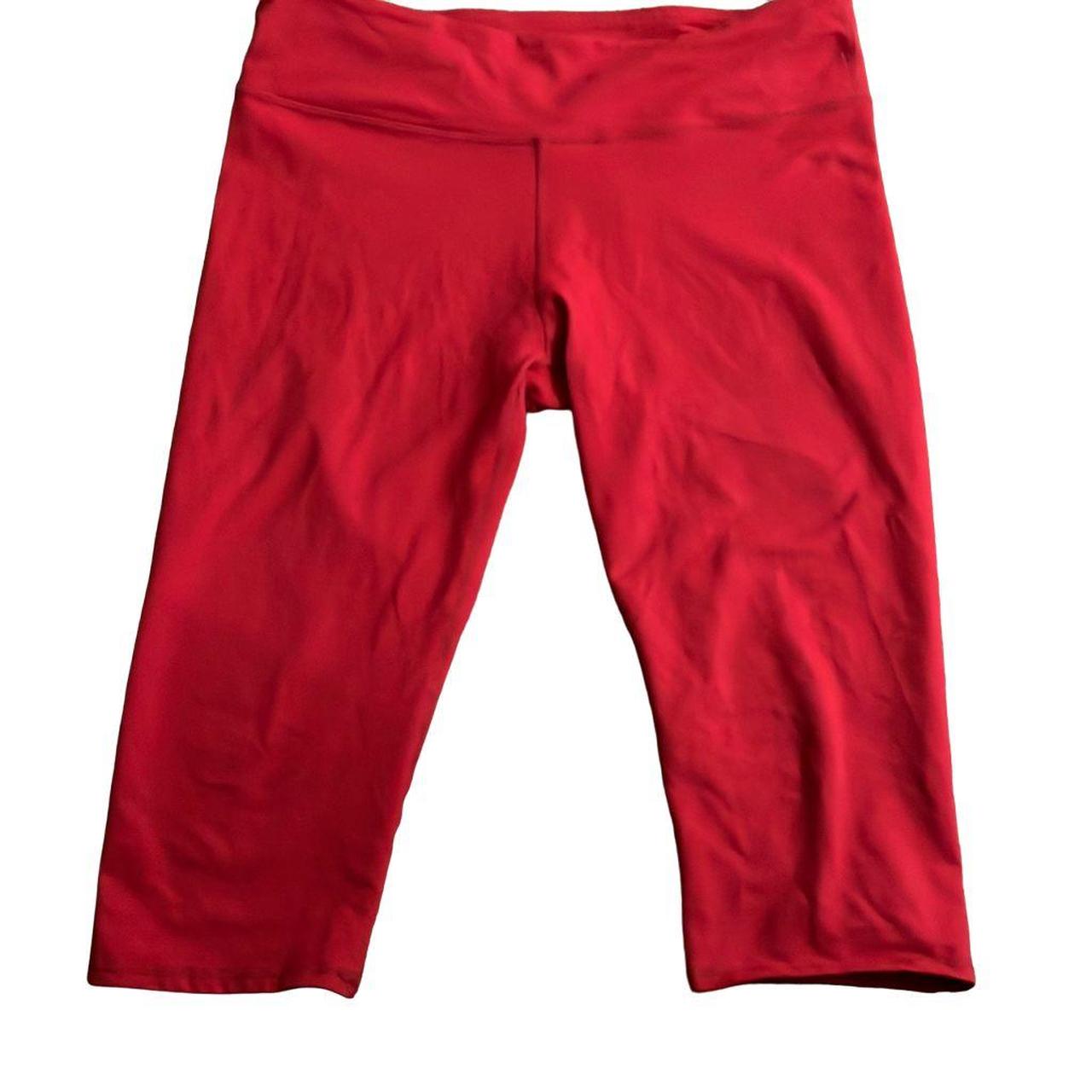 Fabletics Women's Red Leggings | Depop