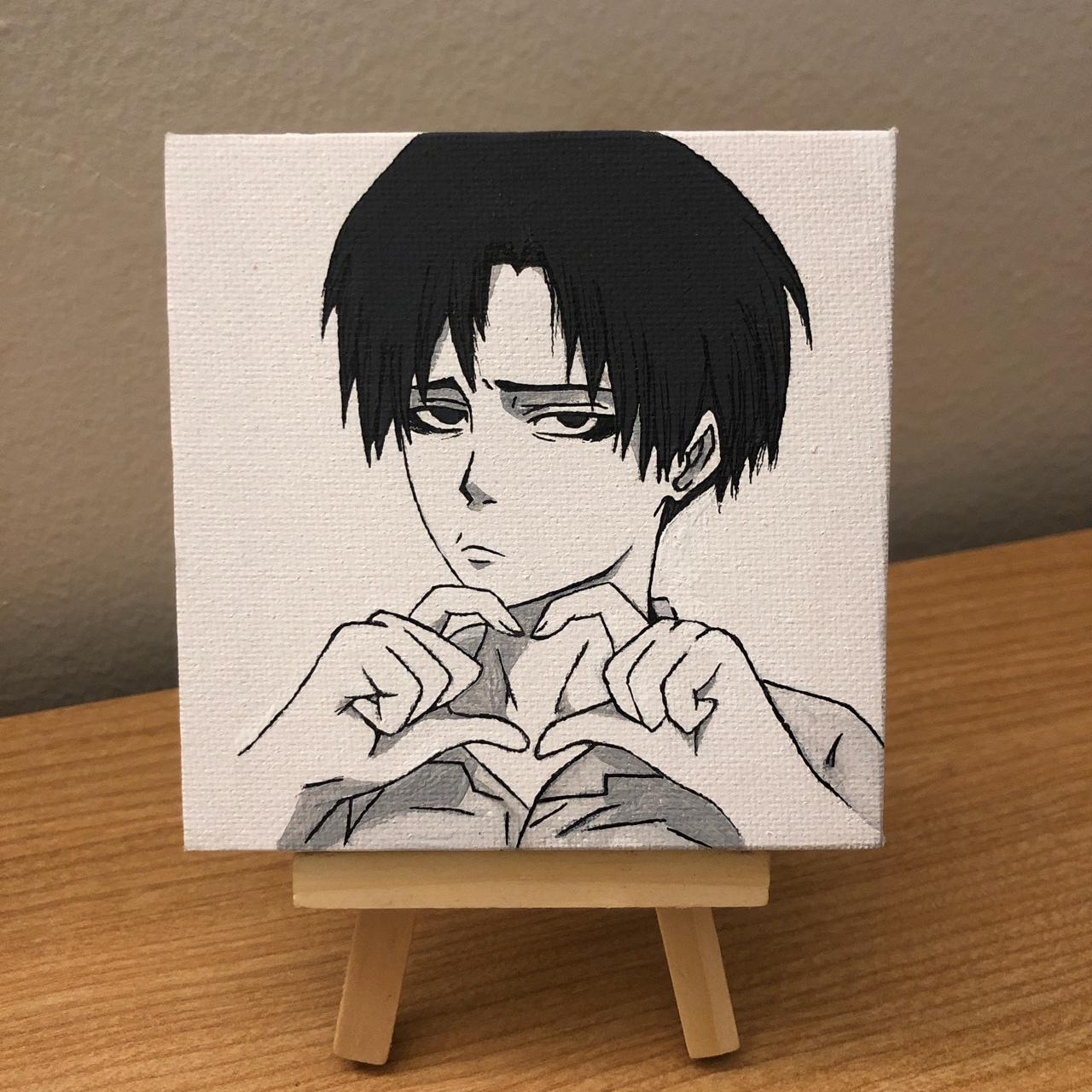 Levi from AOT making a heart with his hands :) Take... - Depop