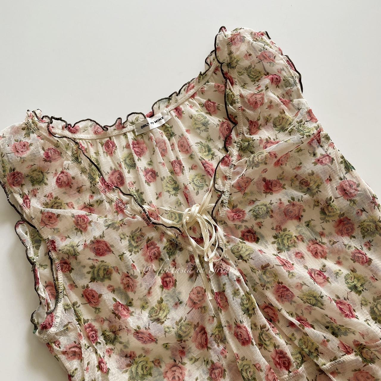 PRINCESS ROSE TOP 💕 Enchanting floral french rose... - Depop