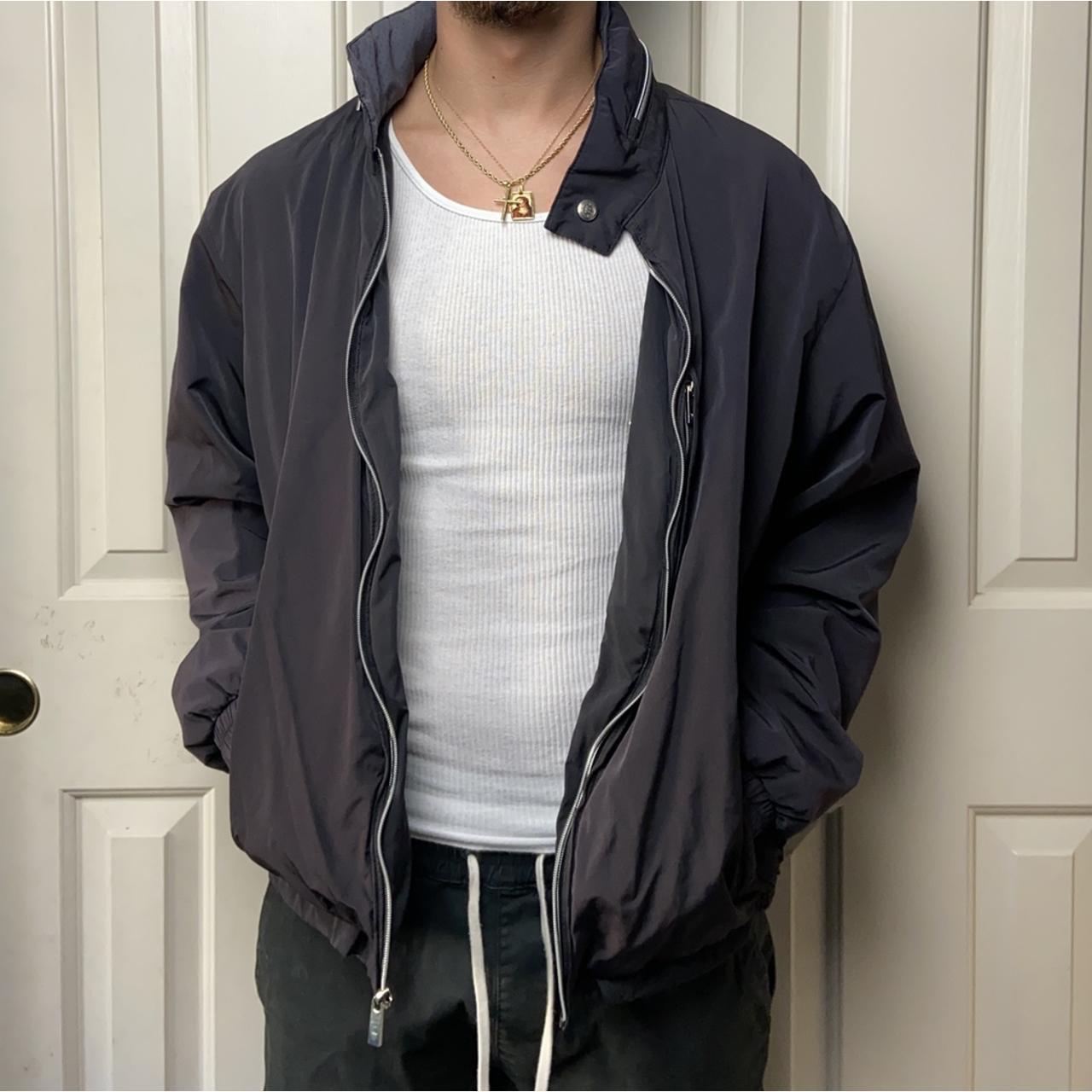 Vintage zip up black jacket. A really cool vintage... - Depop