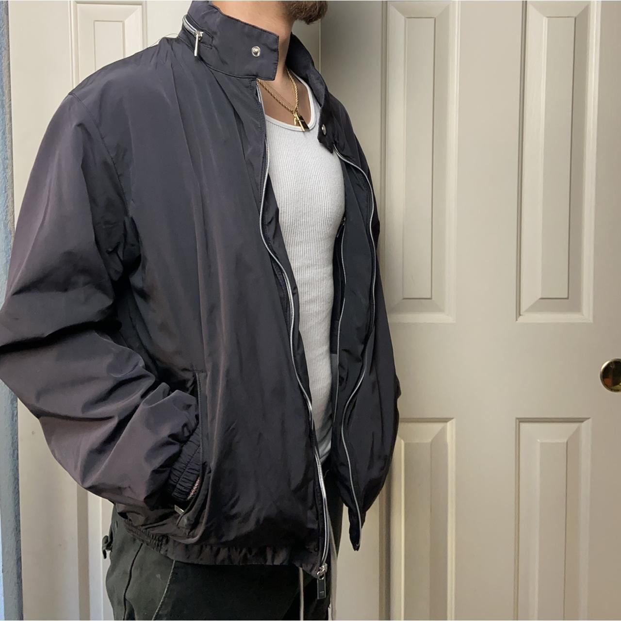 Vintage zip up black jacket. A really cool vintage... - Depop