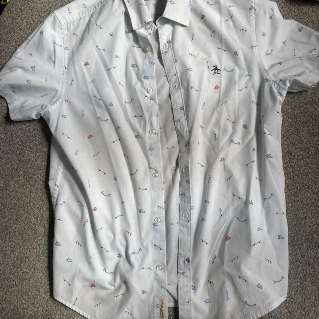 Original Penguin Men's White Shirt | Depop