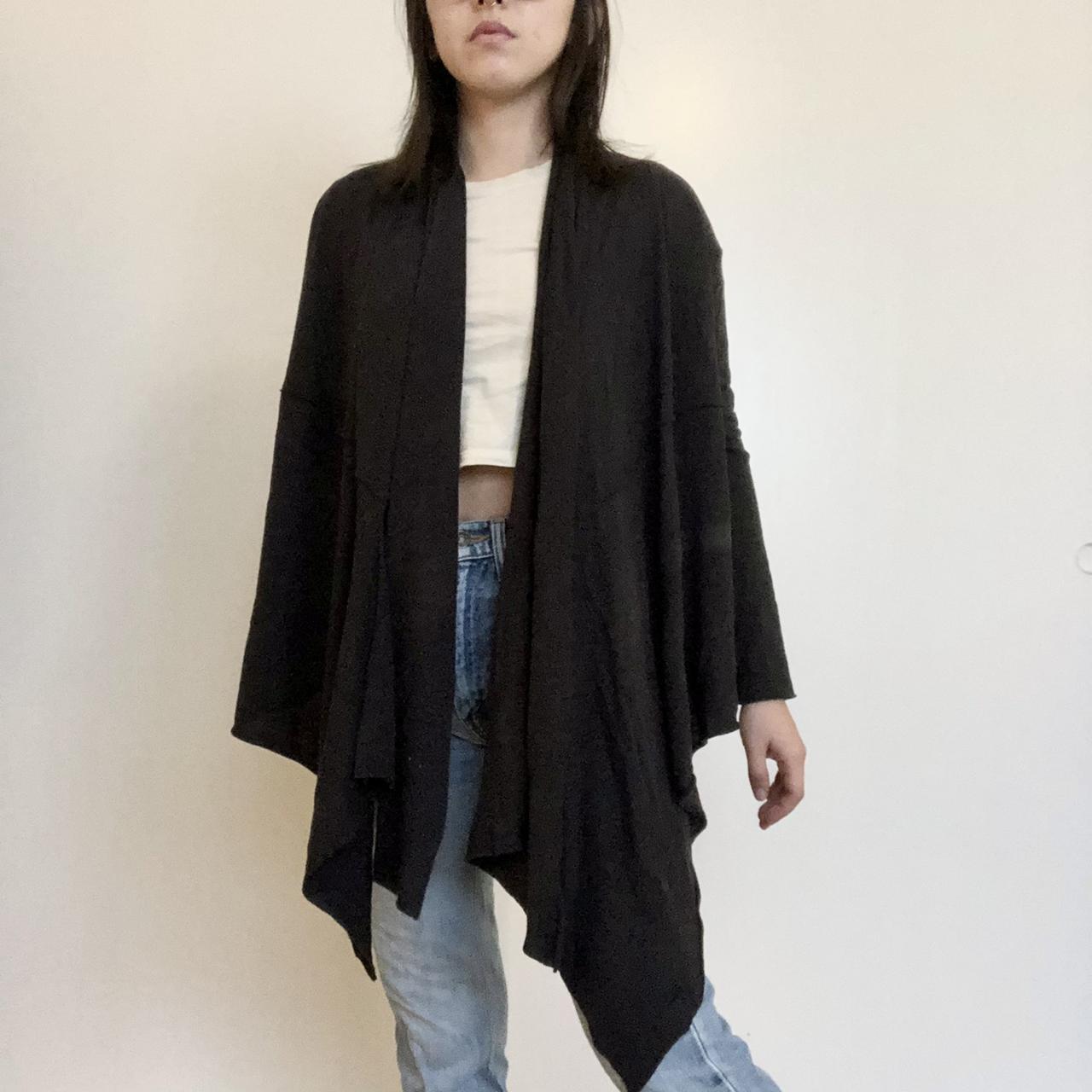 Alternative Apparel Women's Grey and Black Jumper | Depop