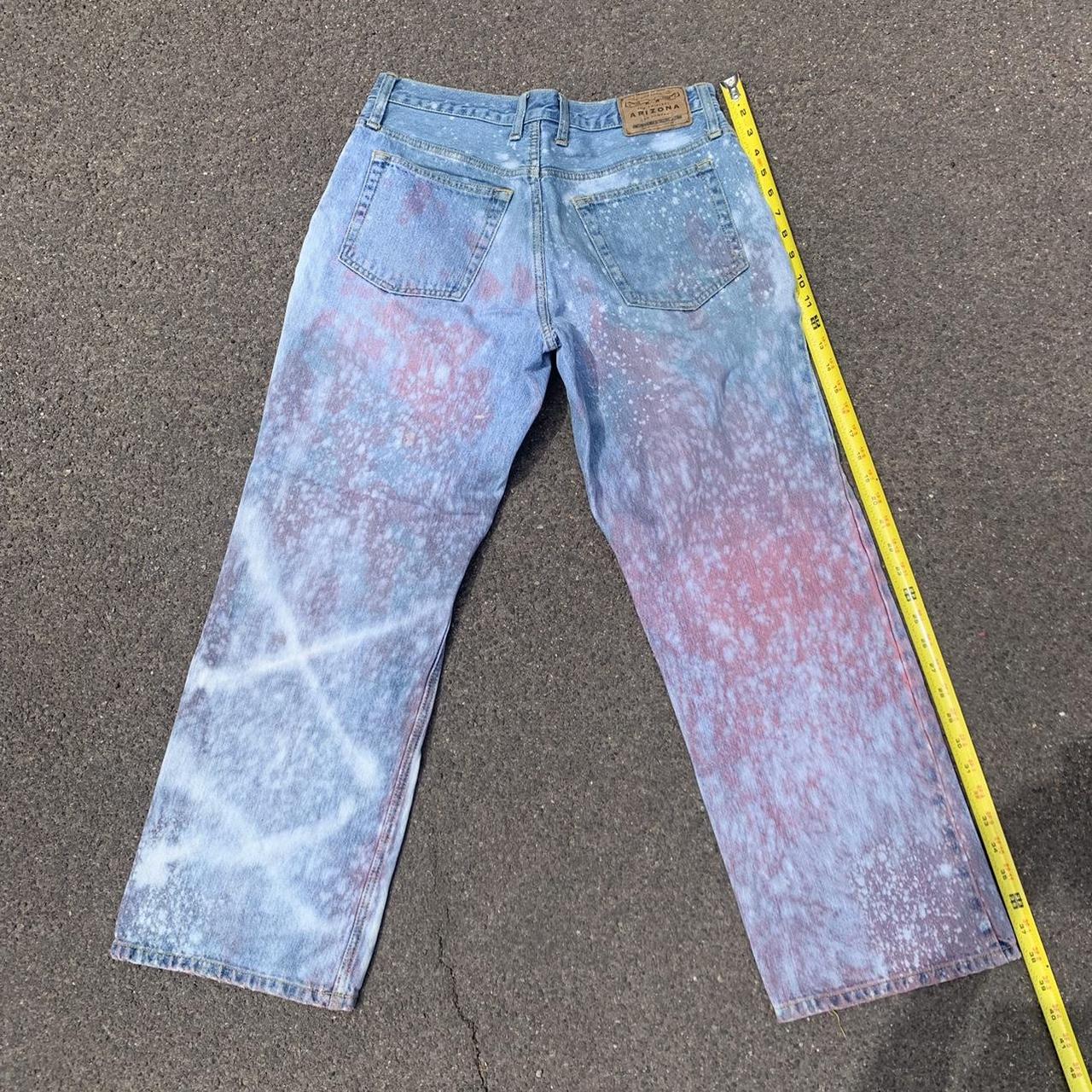 Mega bleached n dyed jeans By ill willed X arizona... - Depop