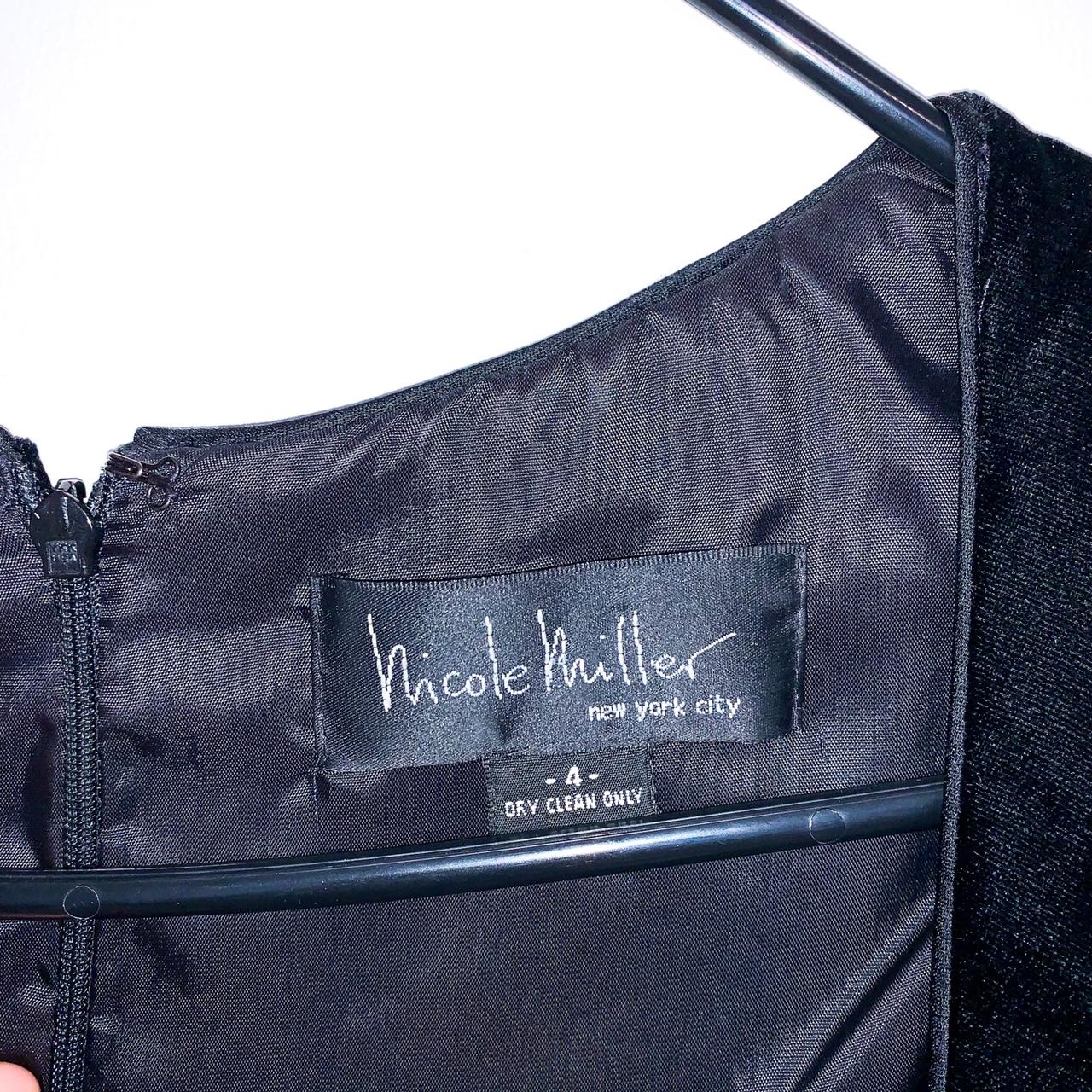 Nicole Miller Women's Black Dress | Depop