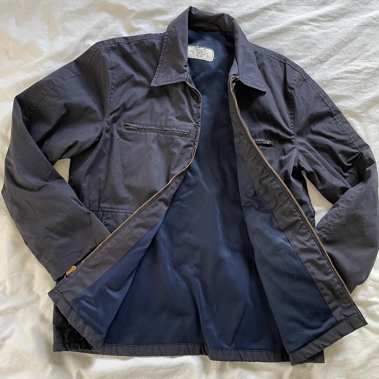 Vintage 70s Military Navy Lined Utility Mechanic’s... - Depop