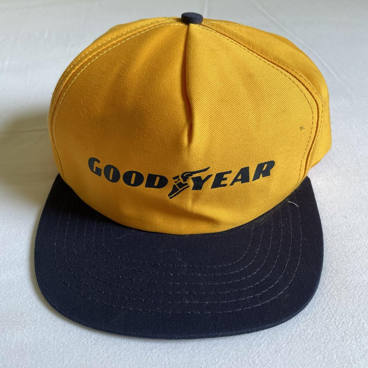 Vintage 90s Goodyear SnapBack Hat Tags: nascar,... - Depop