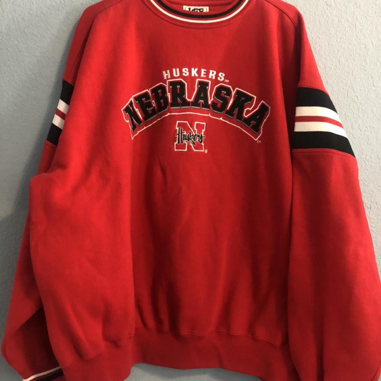 VINTAGE lee tag Nebraska Huskers Size:2XL Very cozy,... - Depop
