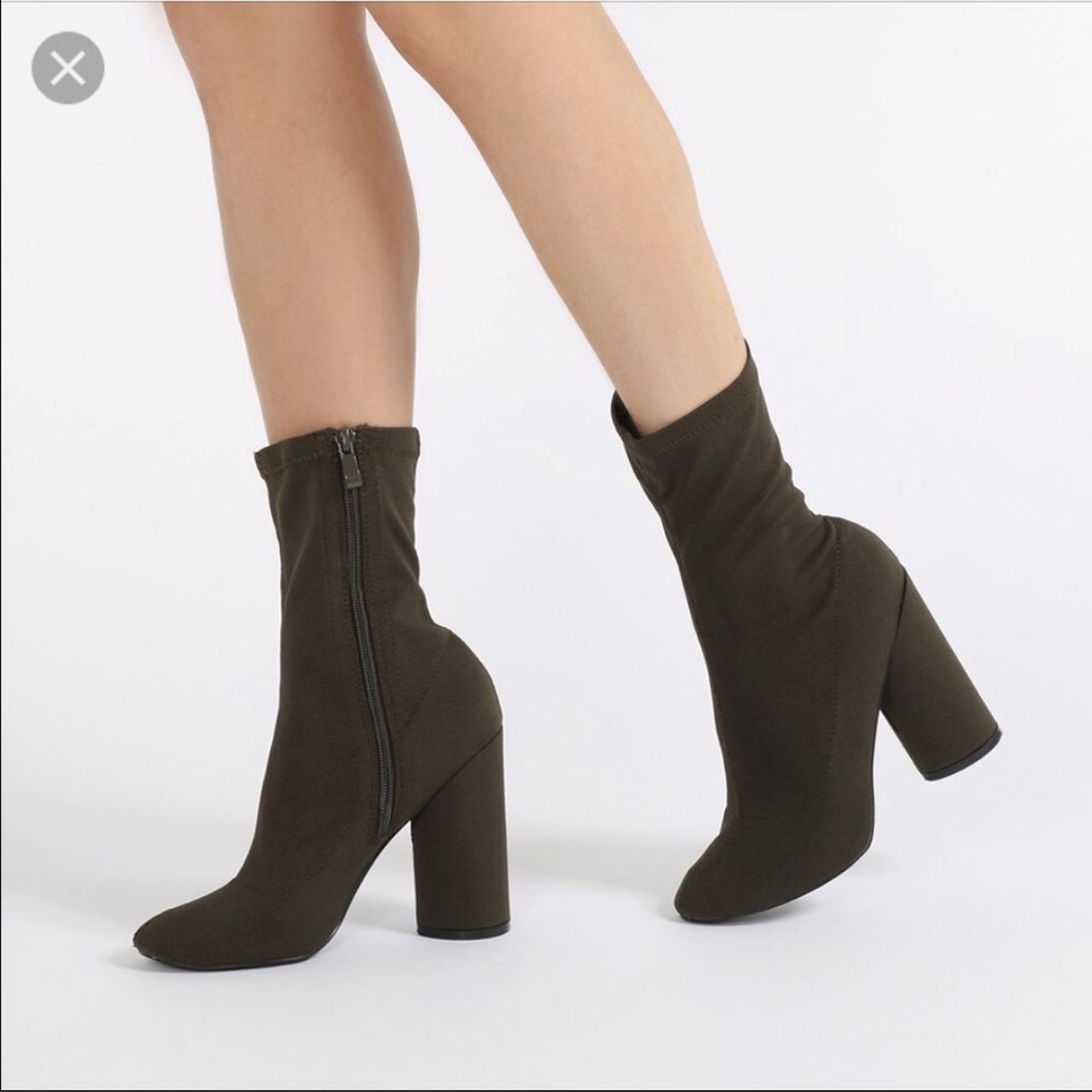 PUBLIC DESIRE ELSA SOCK BOOTIES Size UK3 US5 Color:... - Depop