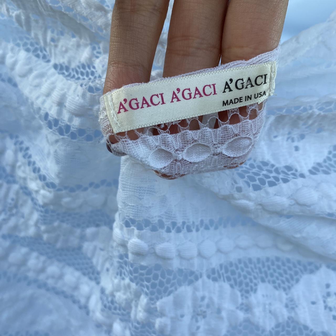 Agaci White Lace Mesh Summer Crop Top. Cozy... - Depop