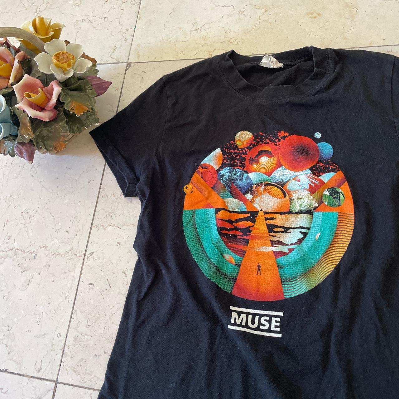 vintage muse band tee fits really flattering... - Depop