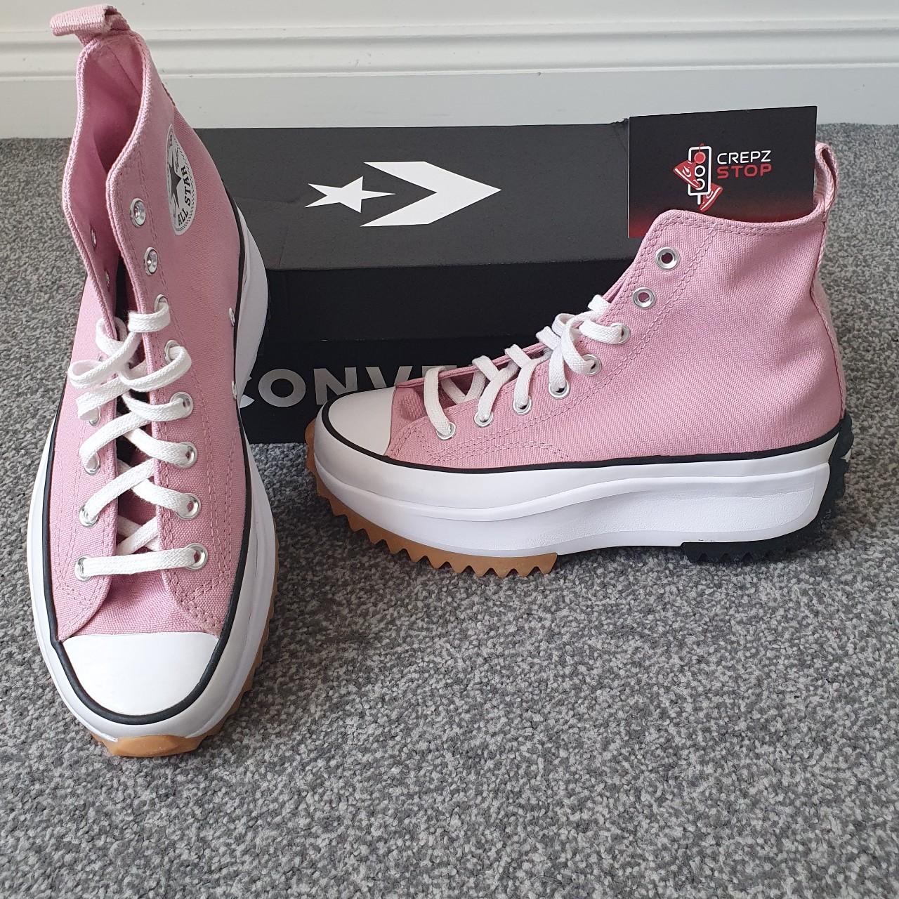 Converse Runstar Hike Lotus Pink, White, Black Brand... - Depop