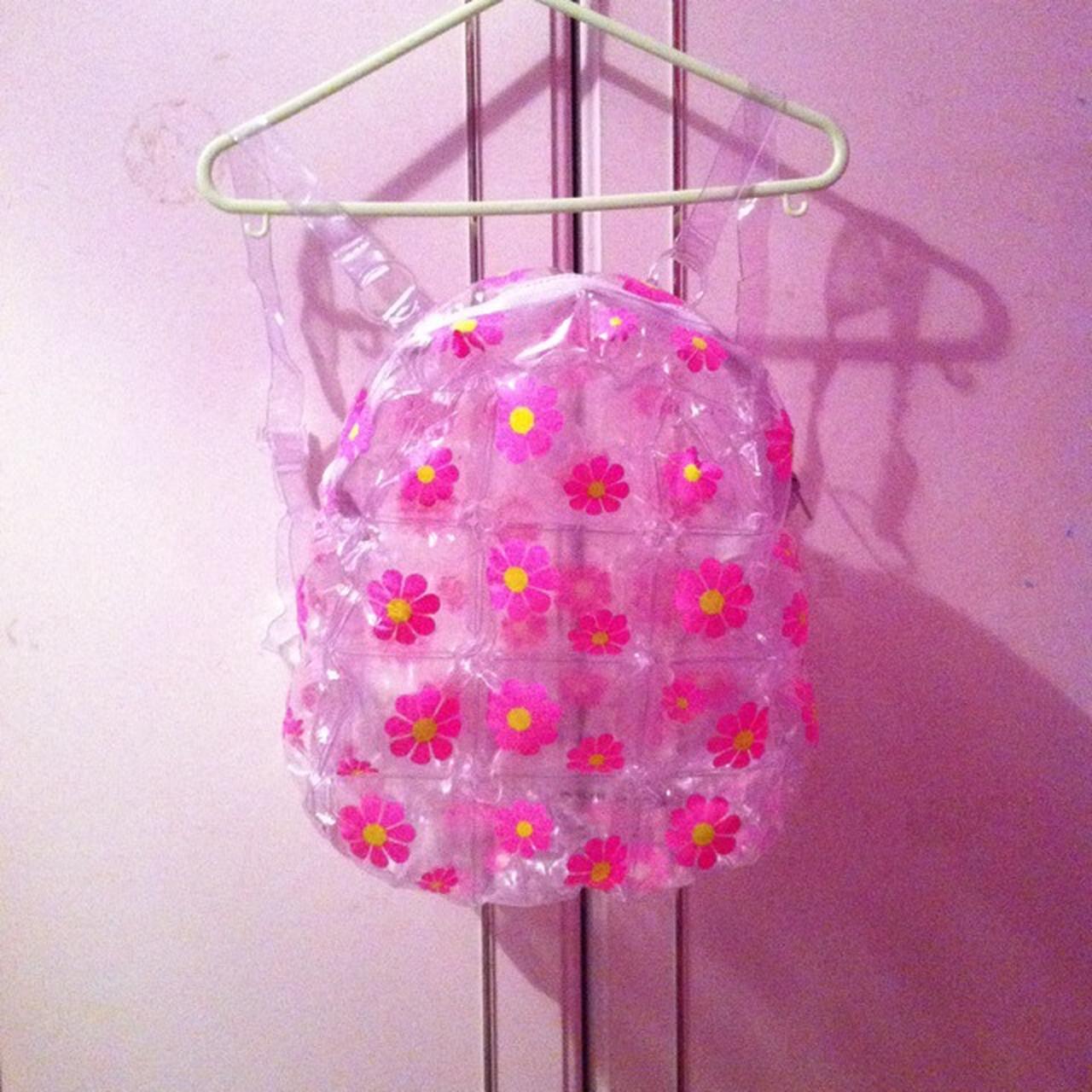 Vintage daisy inflatable bags. Colour clear with... - Depop