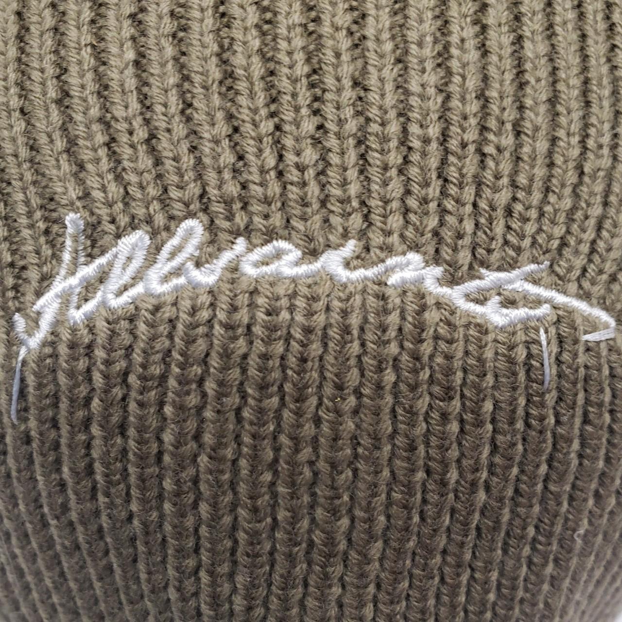 ALL SAINTS Men's Embroidered Script Logo Wool Blend... - Depop