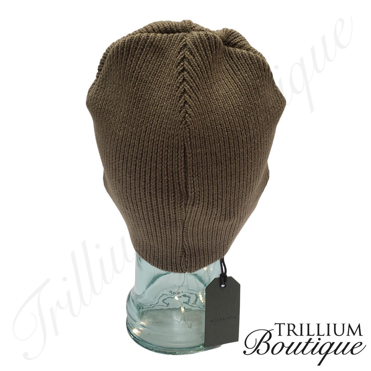 ALL SAINTS Men's Embroidered Script Logo Wool Blend... - Depop