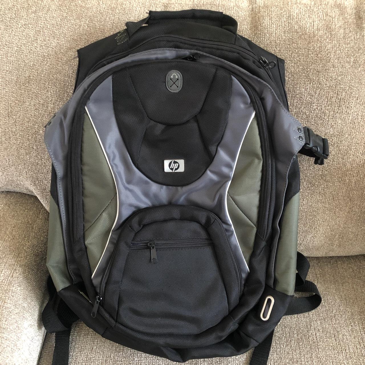 Hp laptop backpack with multiple zippers and... - Depop