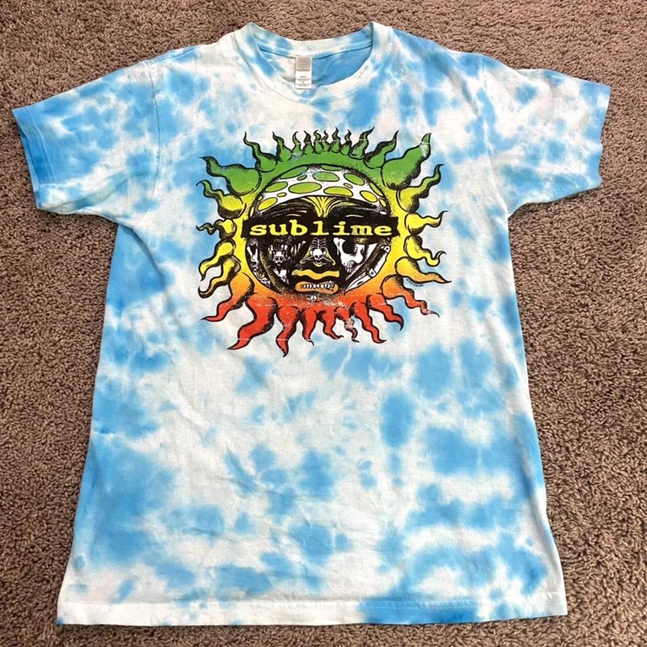 Sublime blue TIEDYE Tshirt🦋 Size small. Msg me for... - Depop