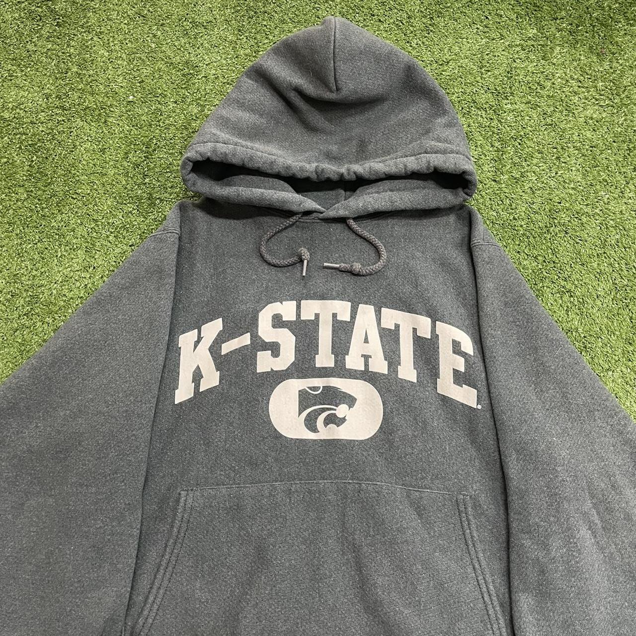 Vintage y2k Kansas State University Reverse Weave... - Depop