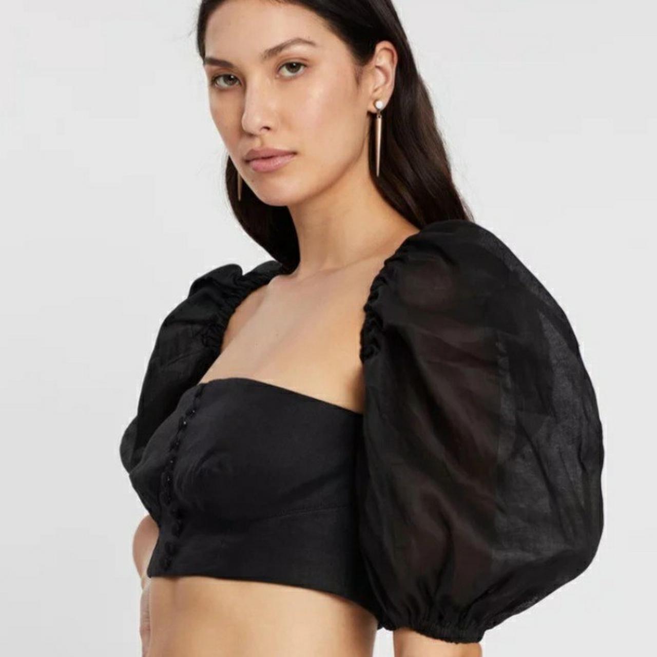 Eleanore Linen Ramie Top in WHITE- JOSLIN... - Depop