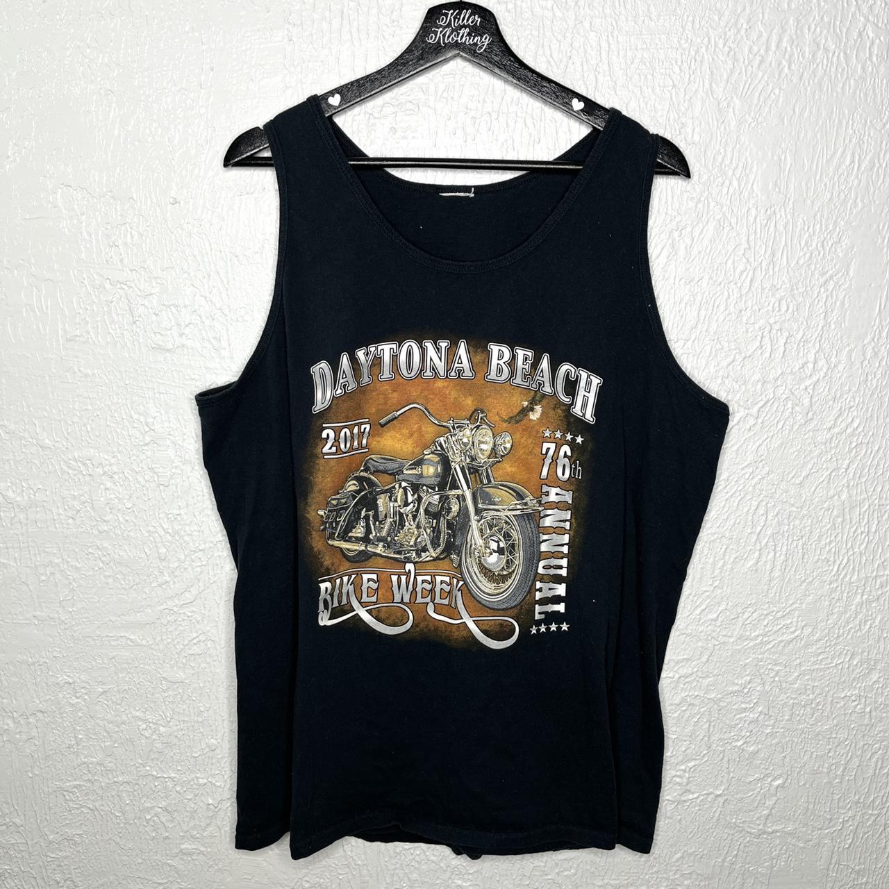 Biker Tank Top •Men’s Daytona Beach Bike Week... - Depop