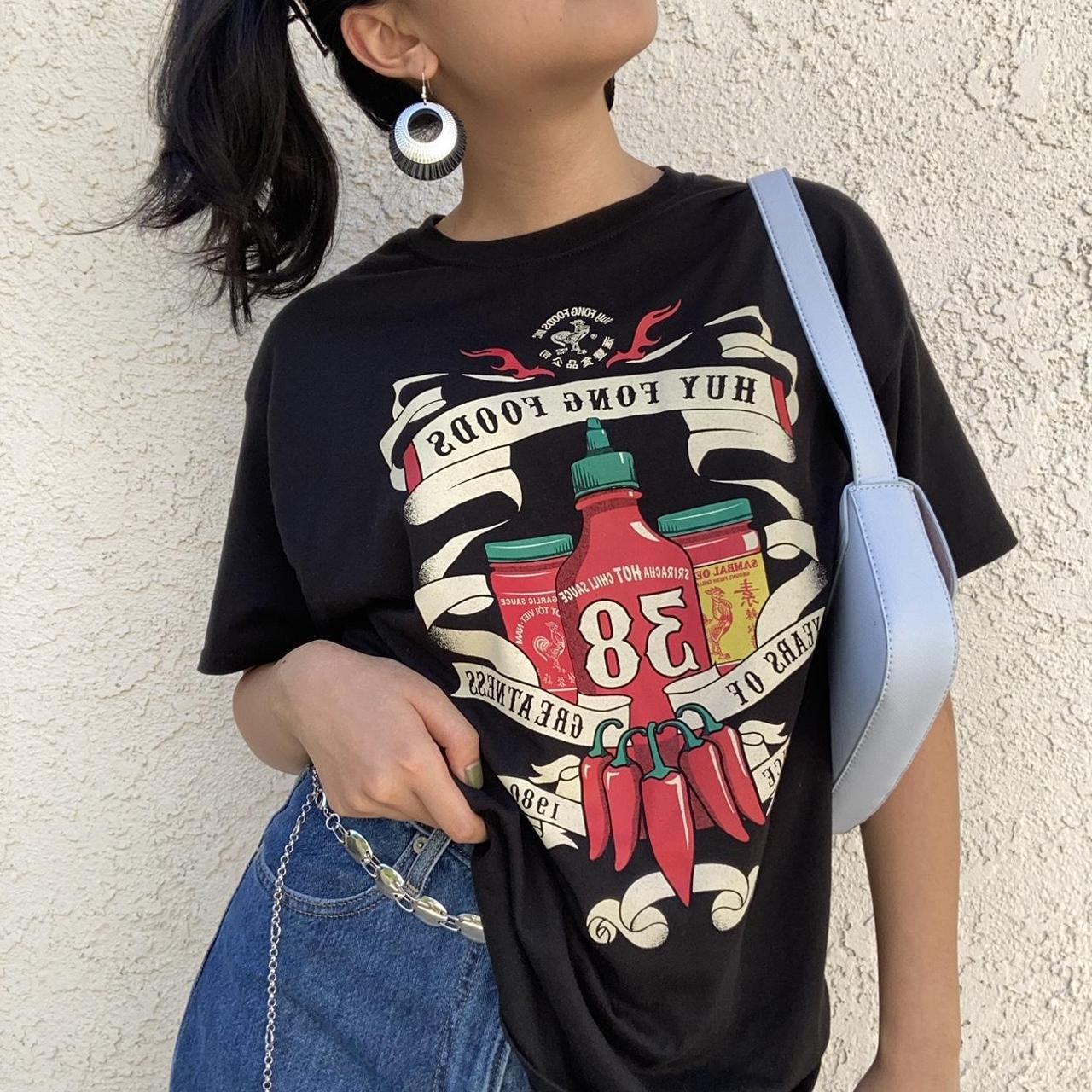 oversized sriracha graphic t-shirt 🌶️ from the... - Depop