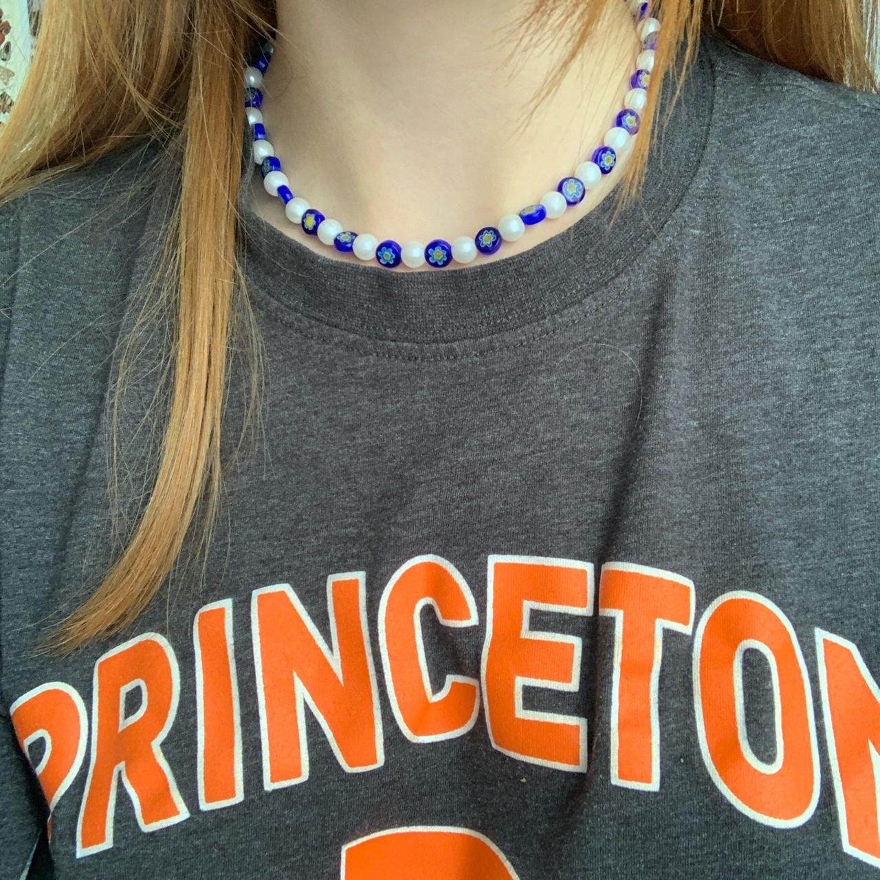 harry styles blue and pearl necklace! inspired by... - Depop