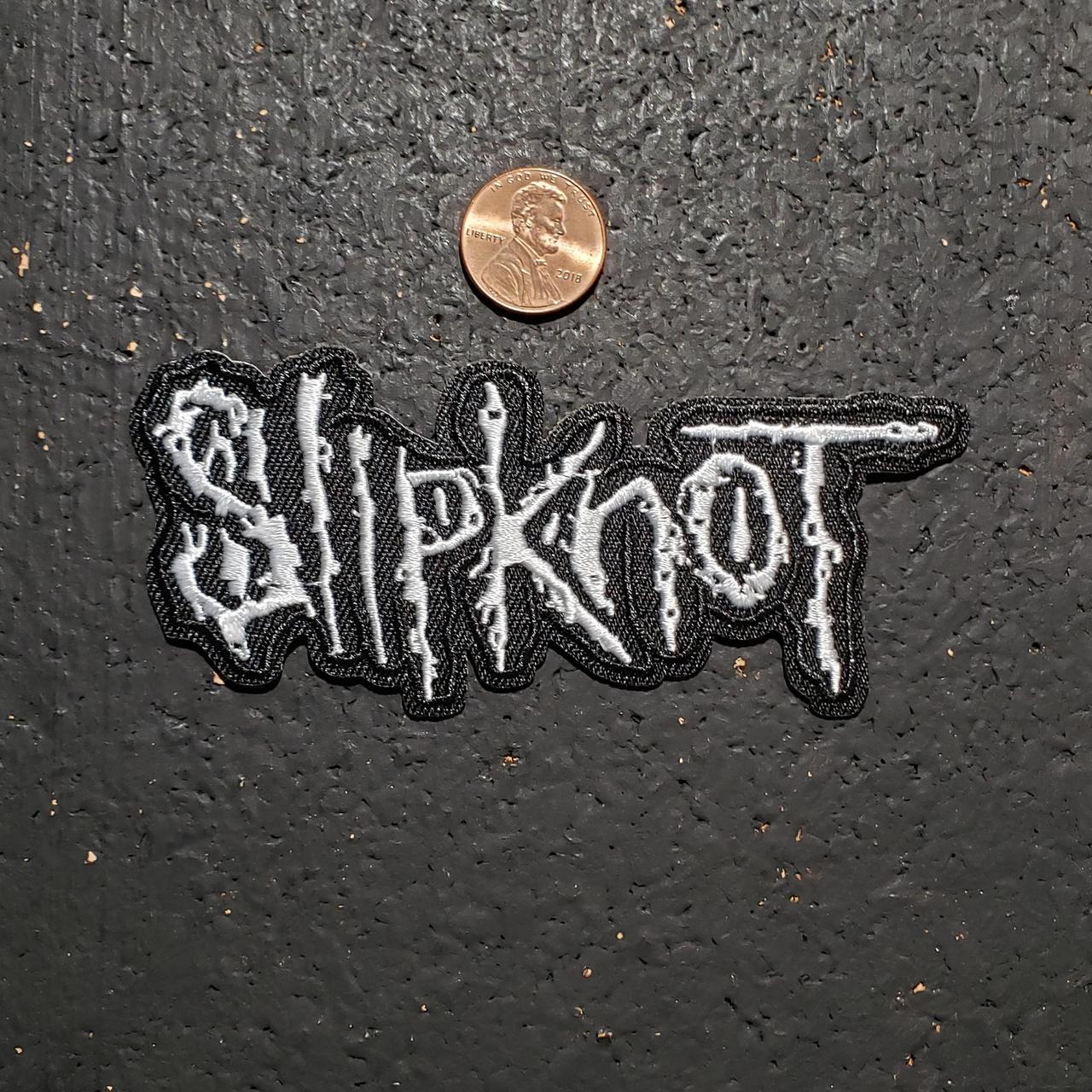 SLIPKNOT B&W IRON ON PATCH 📢 Bundle up with other... - Depop