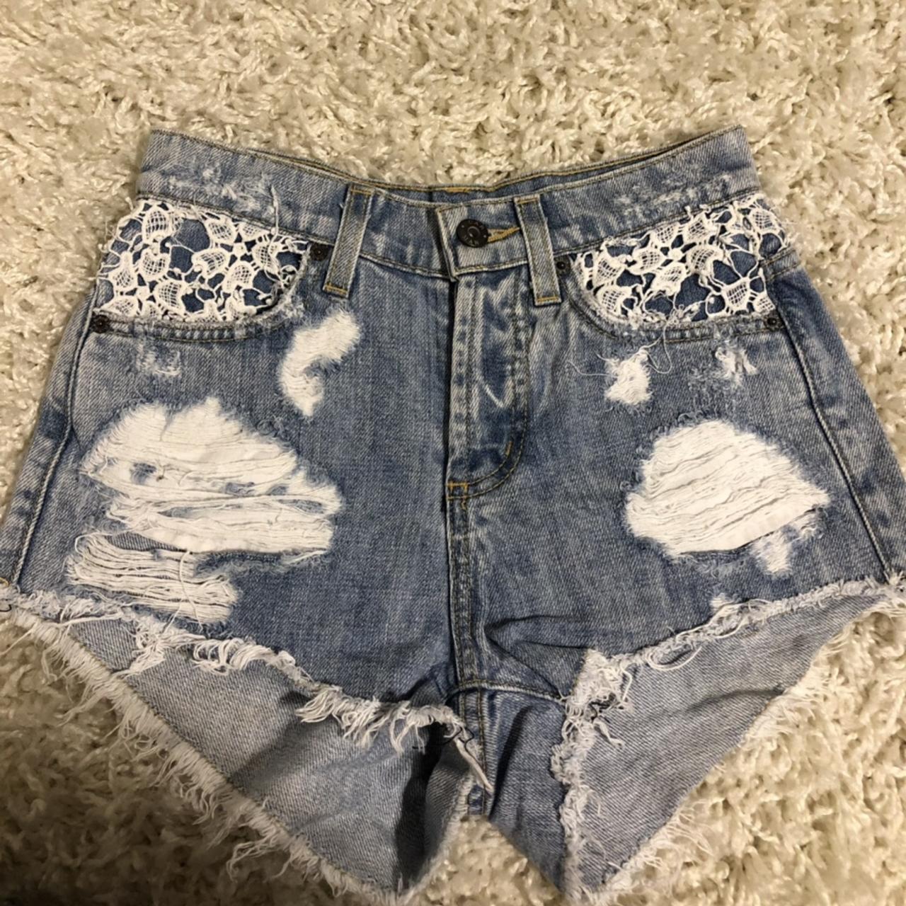 LF Carmar Denimn Shorts Light wash denim shorts with... - Depop