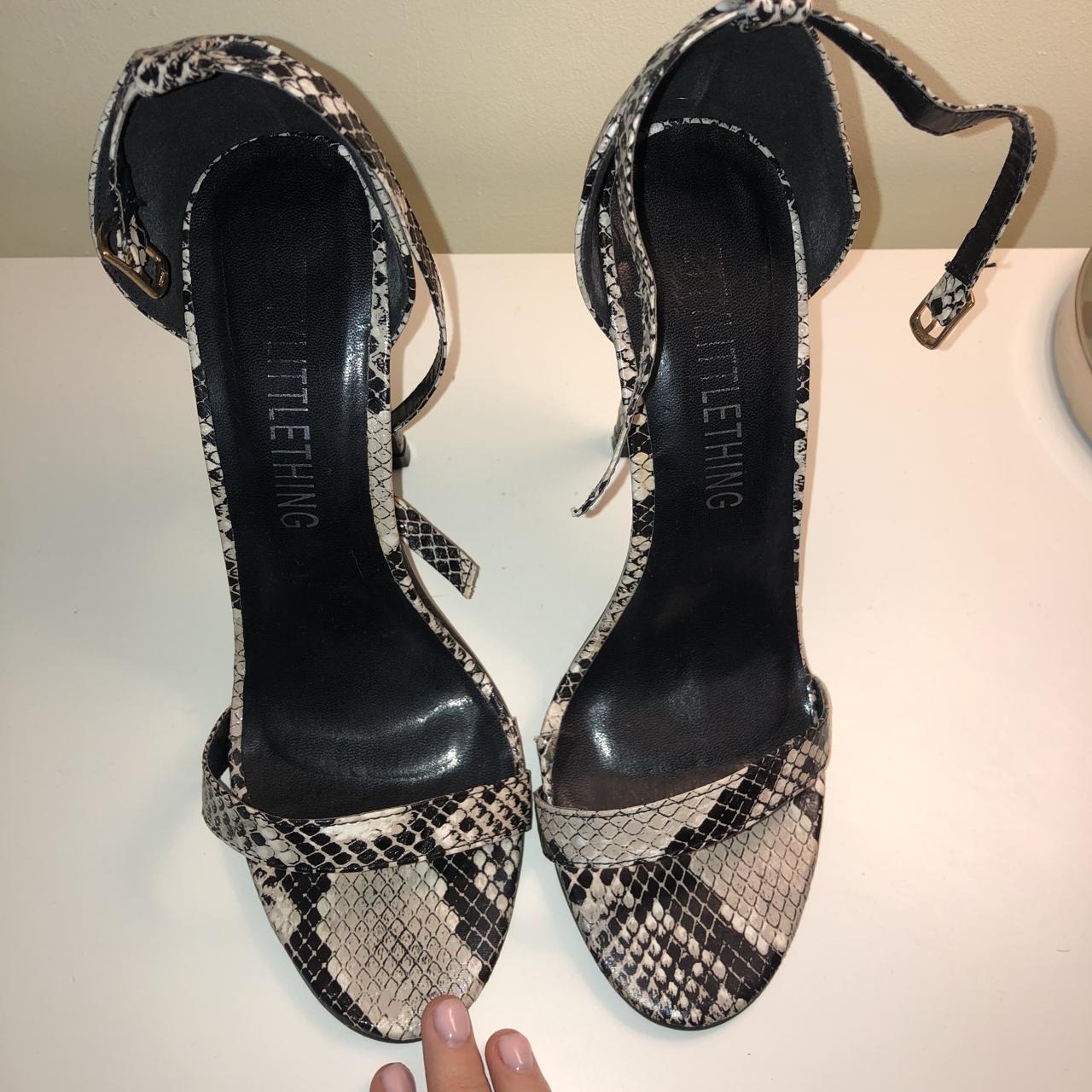 Really cute snake print high heels. Worn once.... - Depop