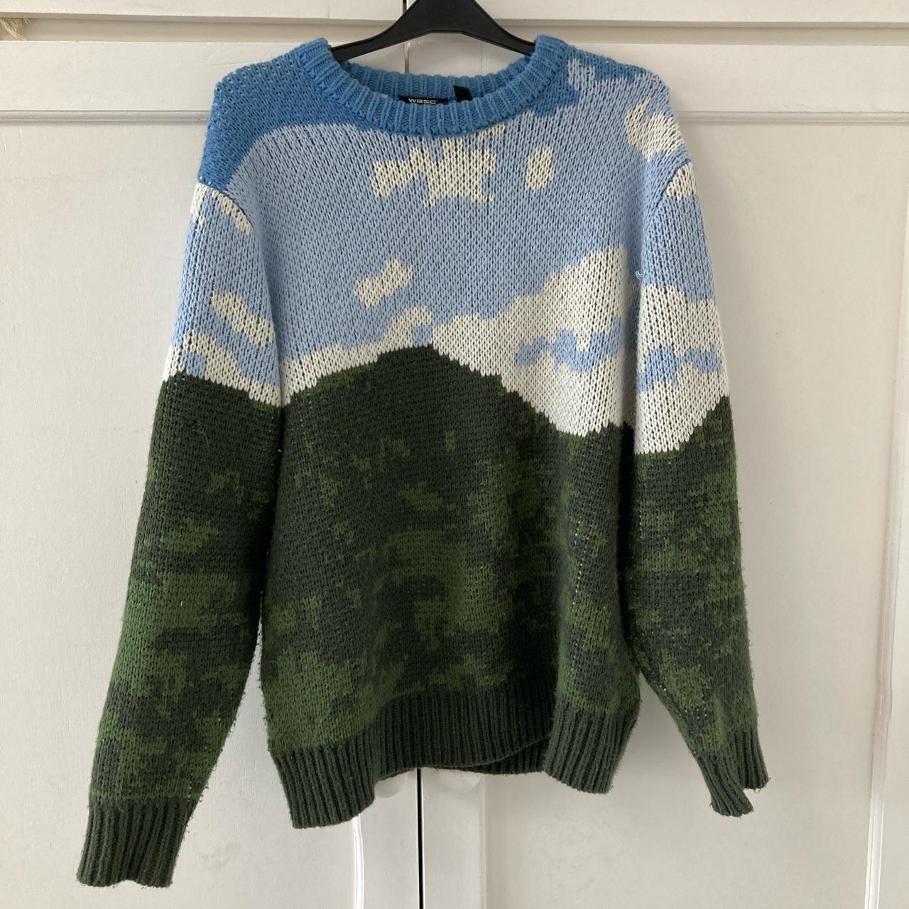 wesc leon yangming knitted sweater. mens... - Depop