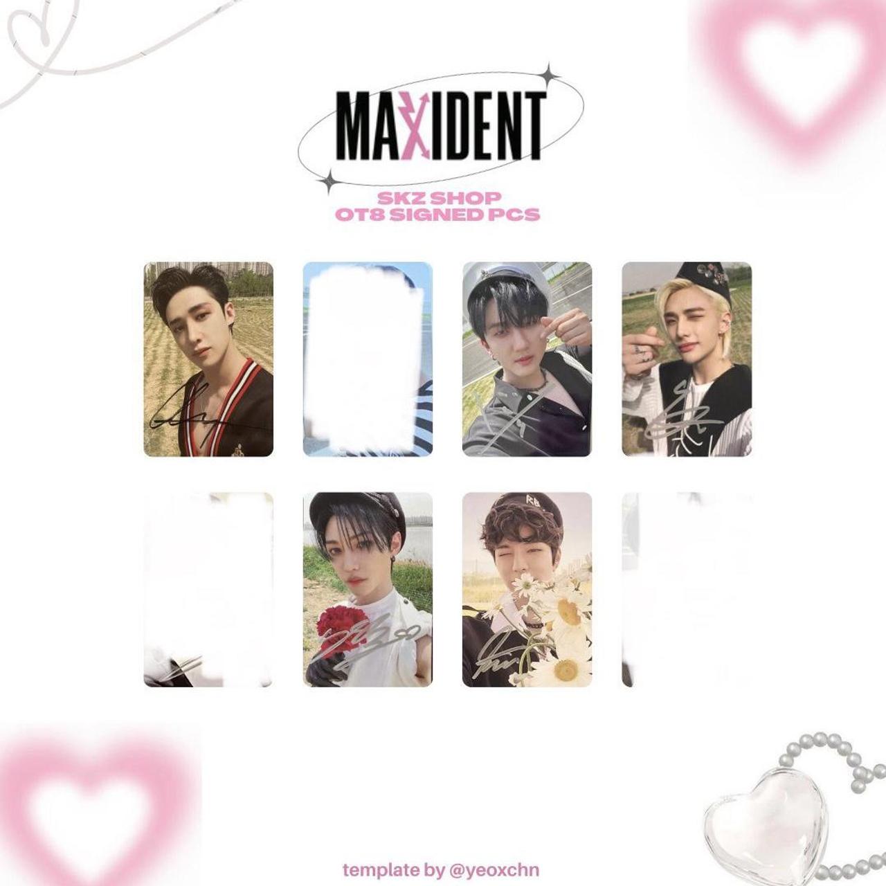 ISO wtb/wtt maxident signed skzshop photocards... - Depop