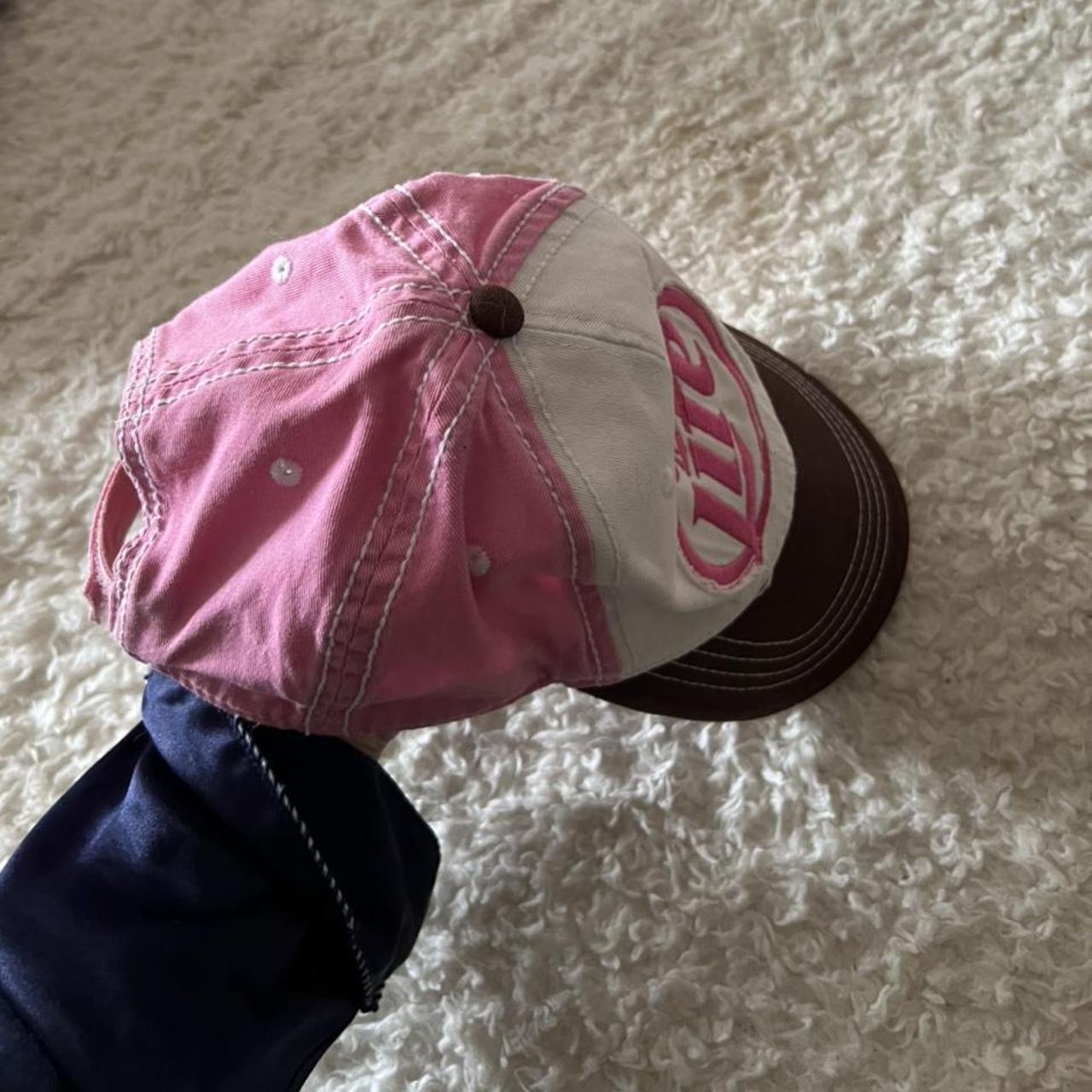 Retro cyber y2k Cap Miller Lite🎀🍰 has ajustable... - Depop
