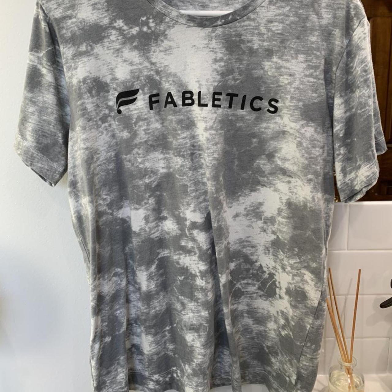 Fabletics Acid Wash Tee -size M -NWOT -super soft... - Depop