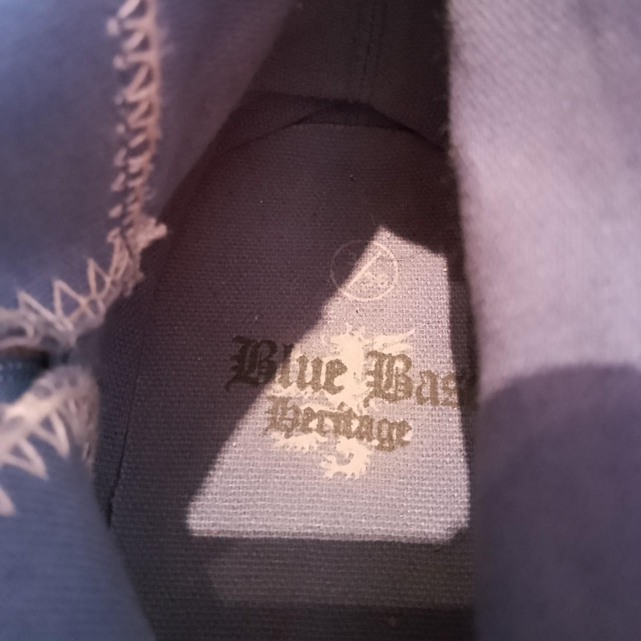 Blue Base Heritage converse style lace up shoe boot... - Depop