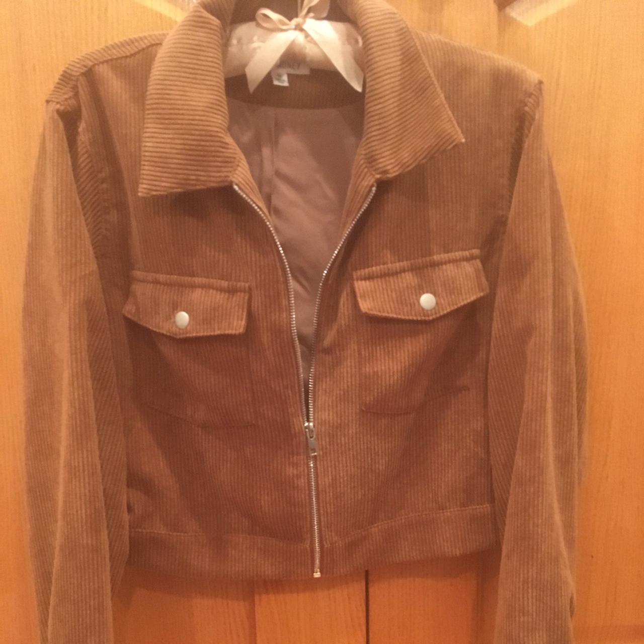 Cropped Corduroy jacket John Galt Brandy... - Depop