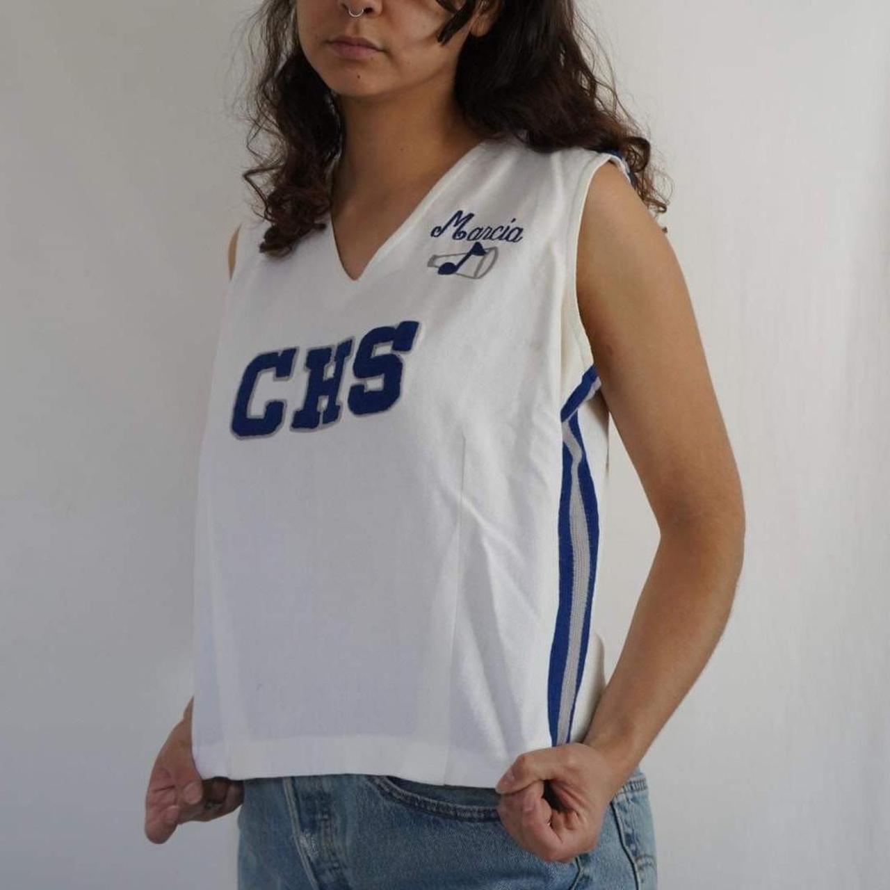 Vintage Cheerleader uniform shirt 70s Model height:... - Depop