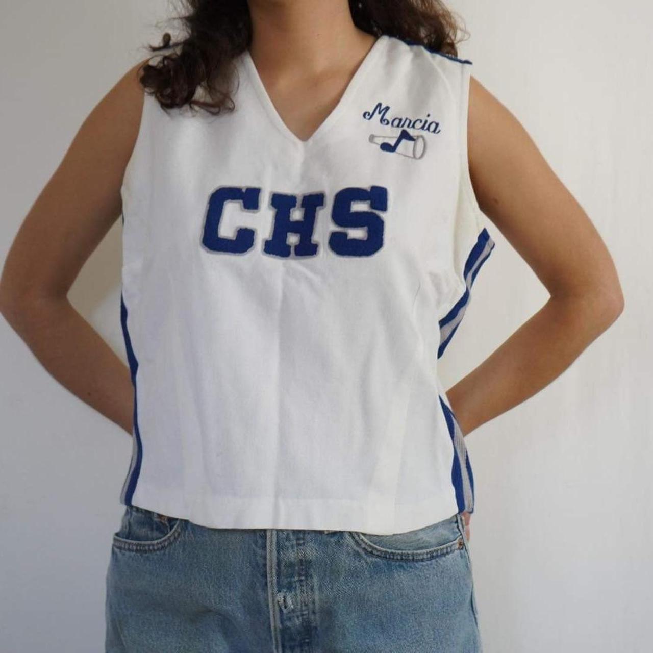 Vintage Cheerleader uniform shirt 70s Model height:... - Depop