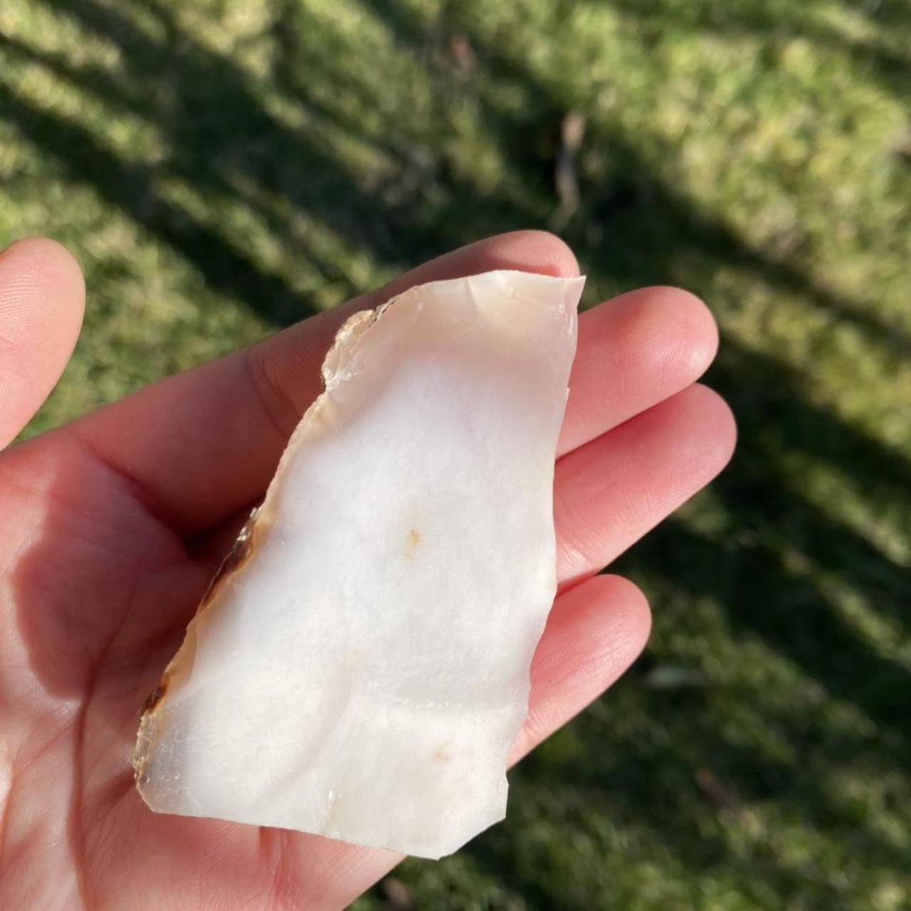 Large raw Natural pink opal Crystal Pink Opals... | Depop