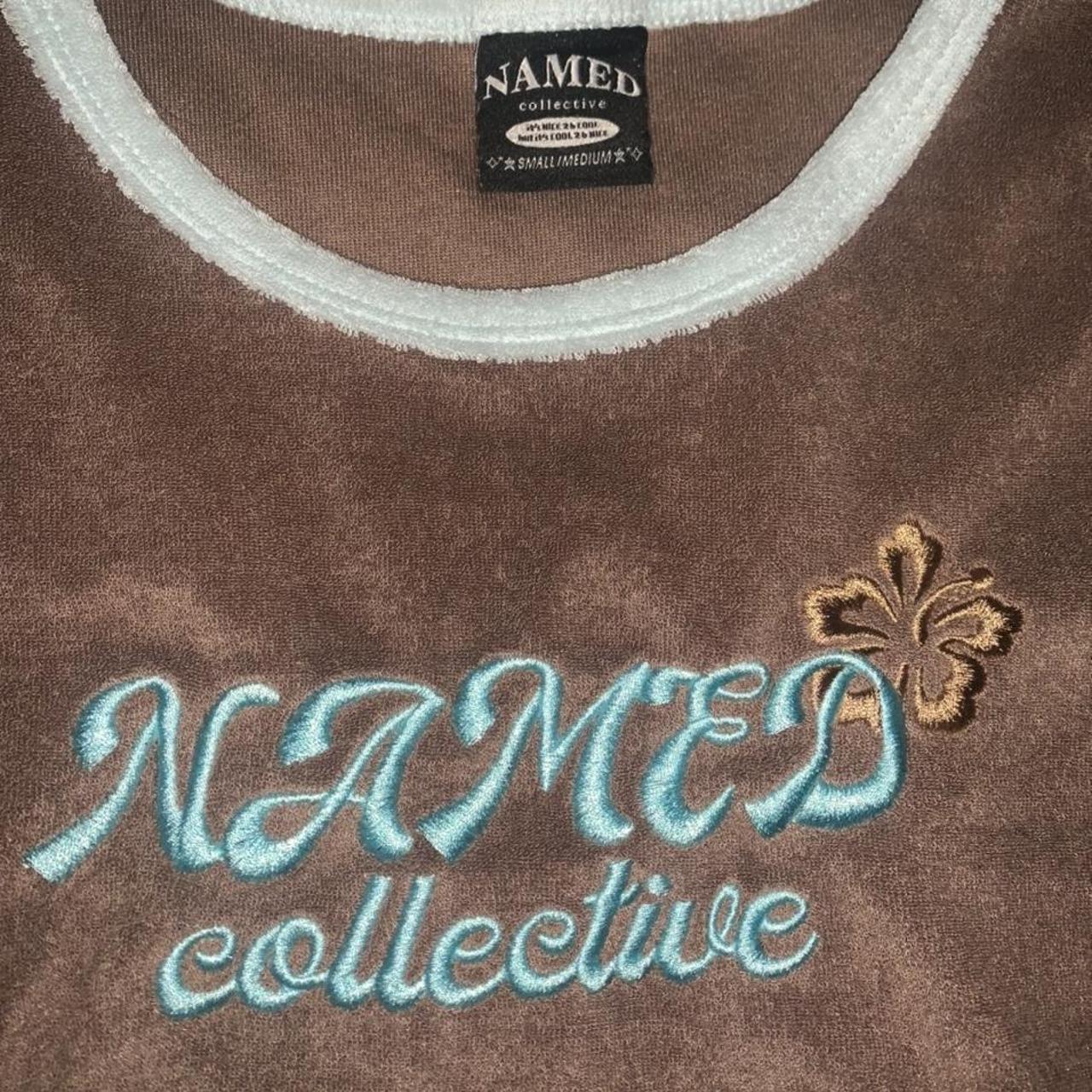 Named Collective terry cloth crop top SMALL/MEDIUM... - Depop