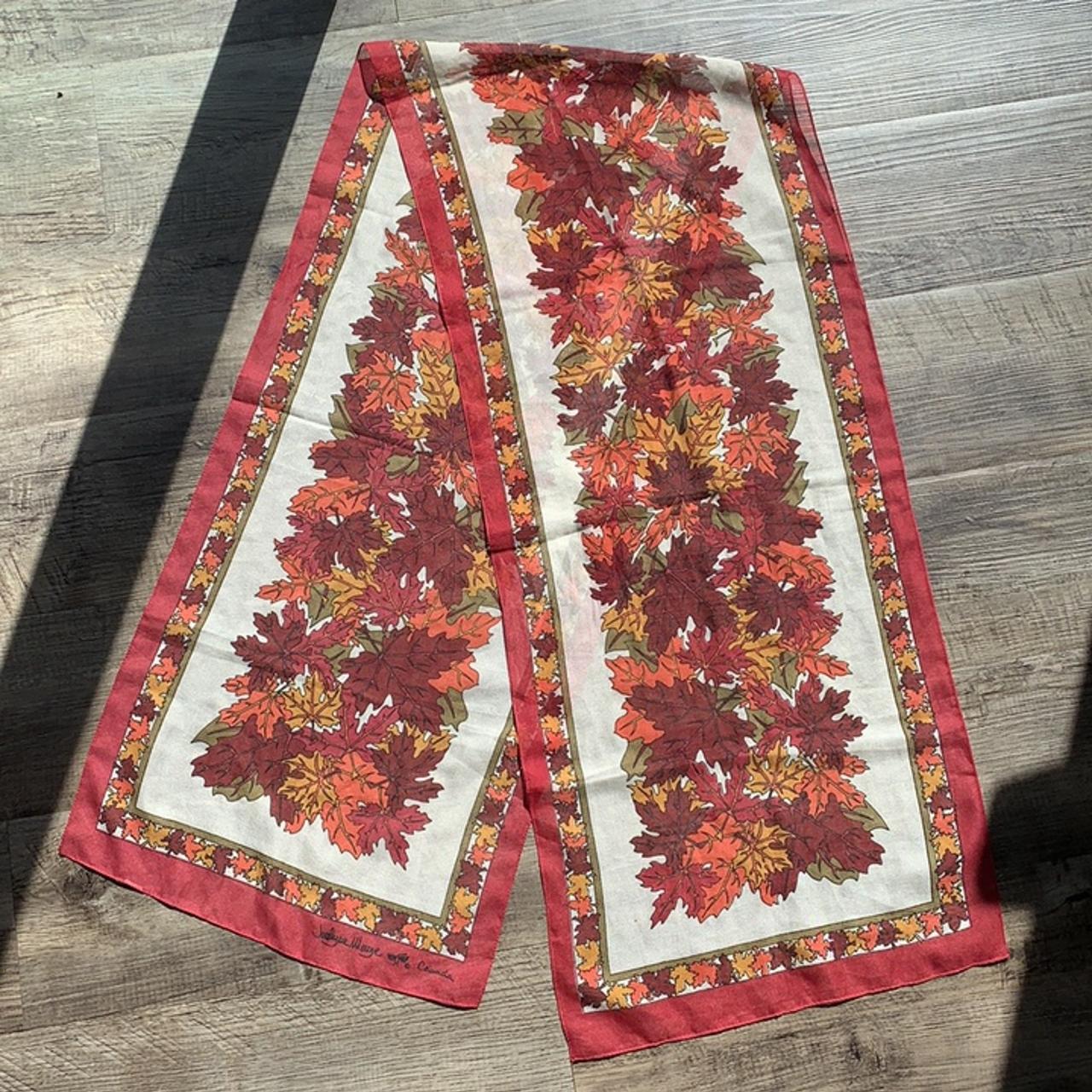 Maple leaves scarf Maple 🍁 leaves scarf jocelyne... - Depop