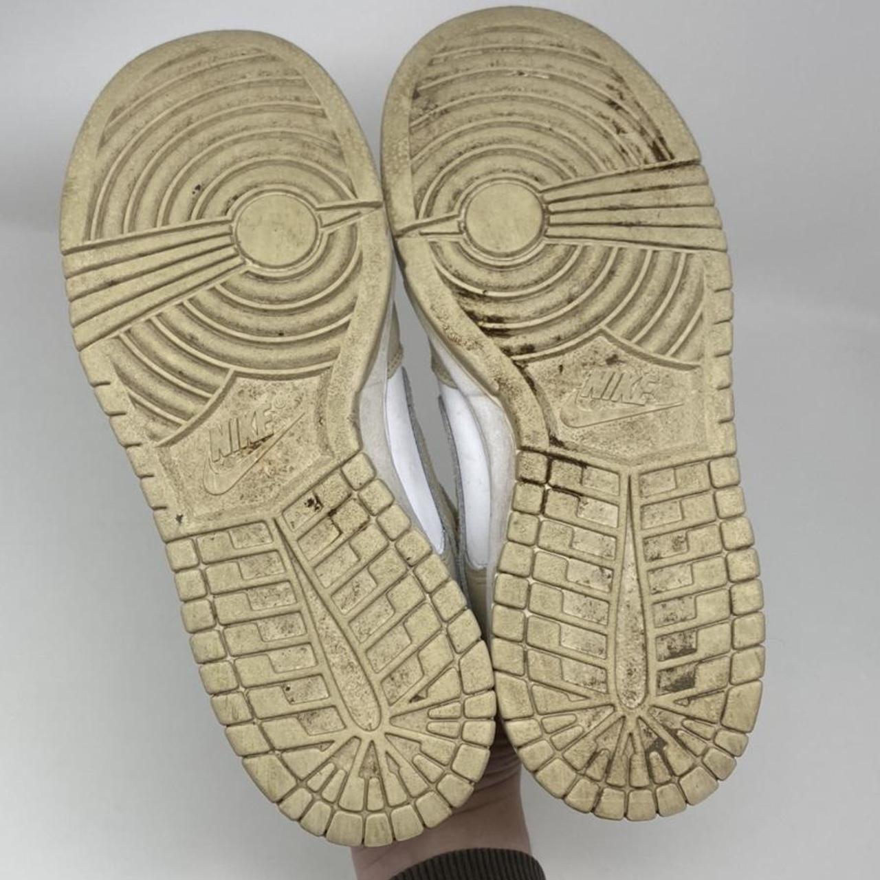 vintage nike oatmeal dunk shoes sneakers y2k beige /... - Depop