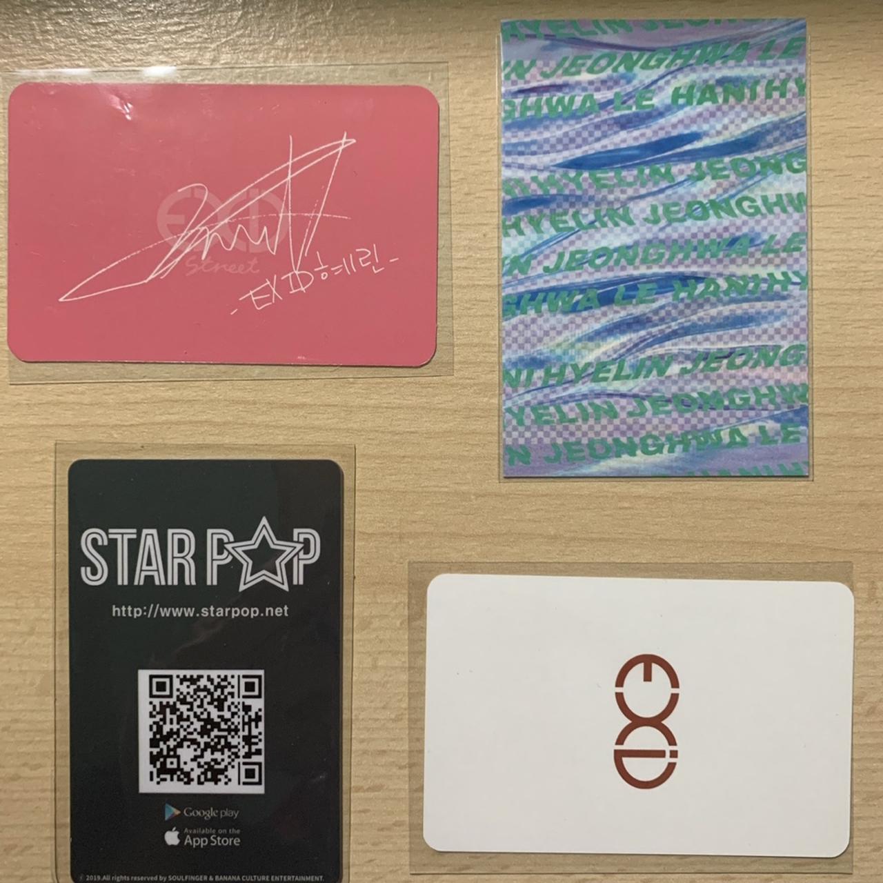 EXID Jeonghwa photocards, downsizing on my... - Depop