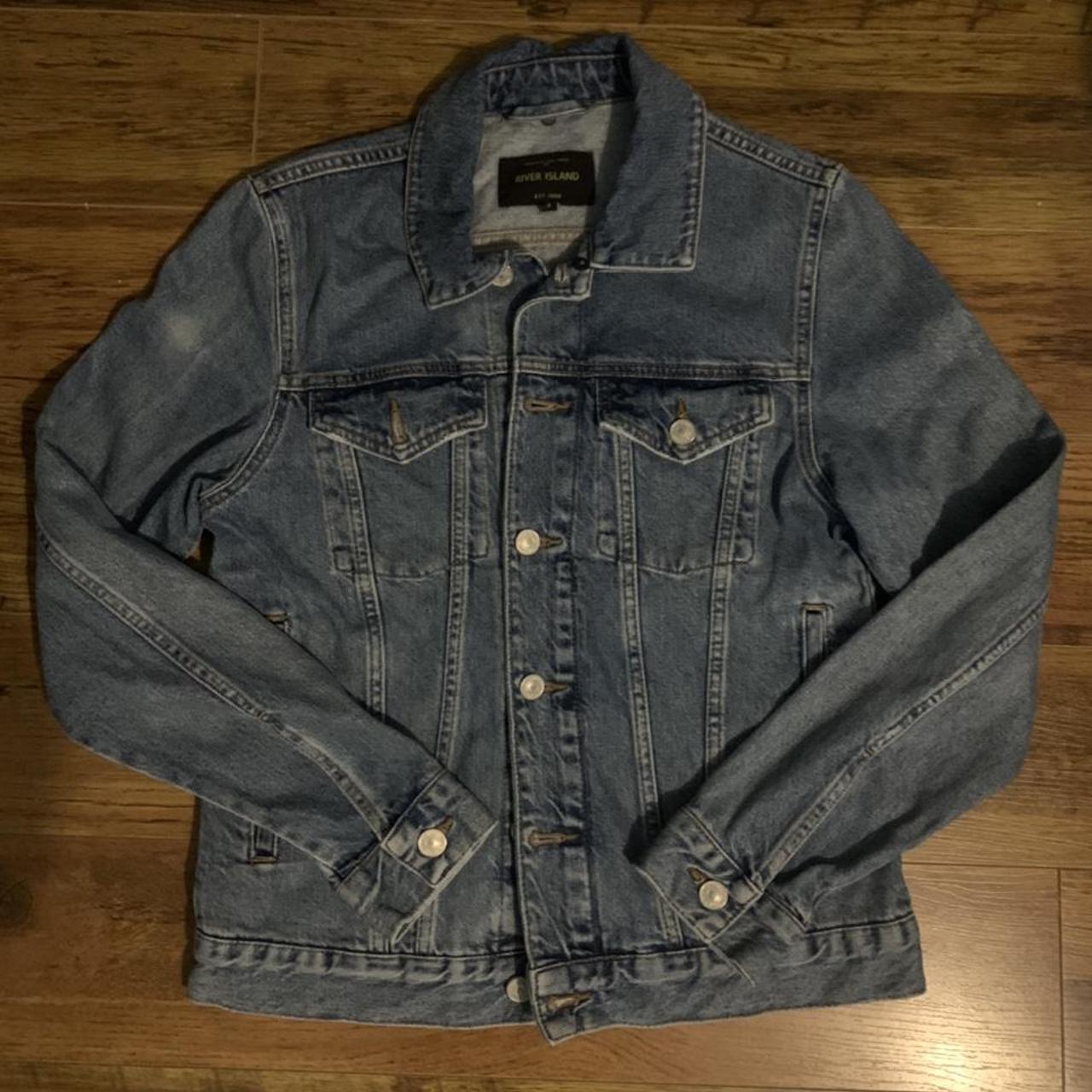 River island Denim jacket Size Small Good... - Depop