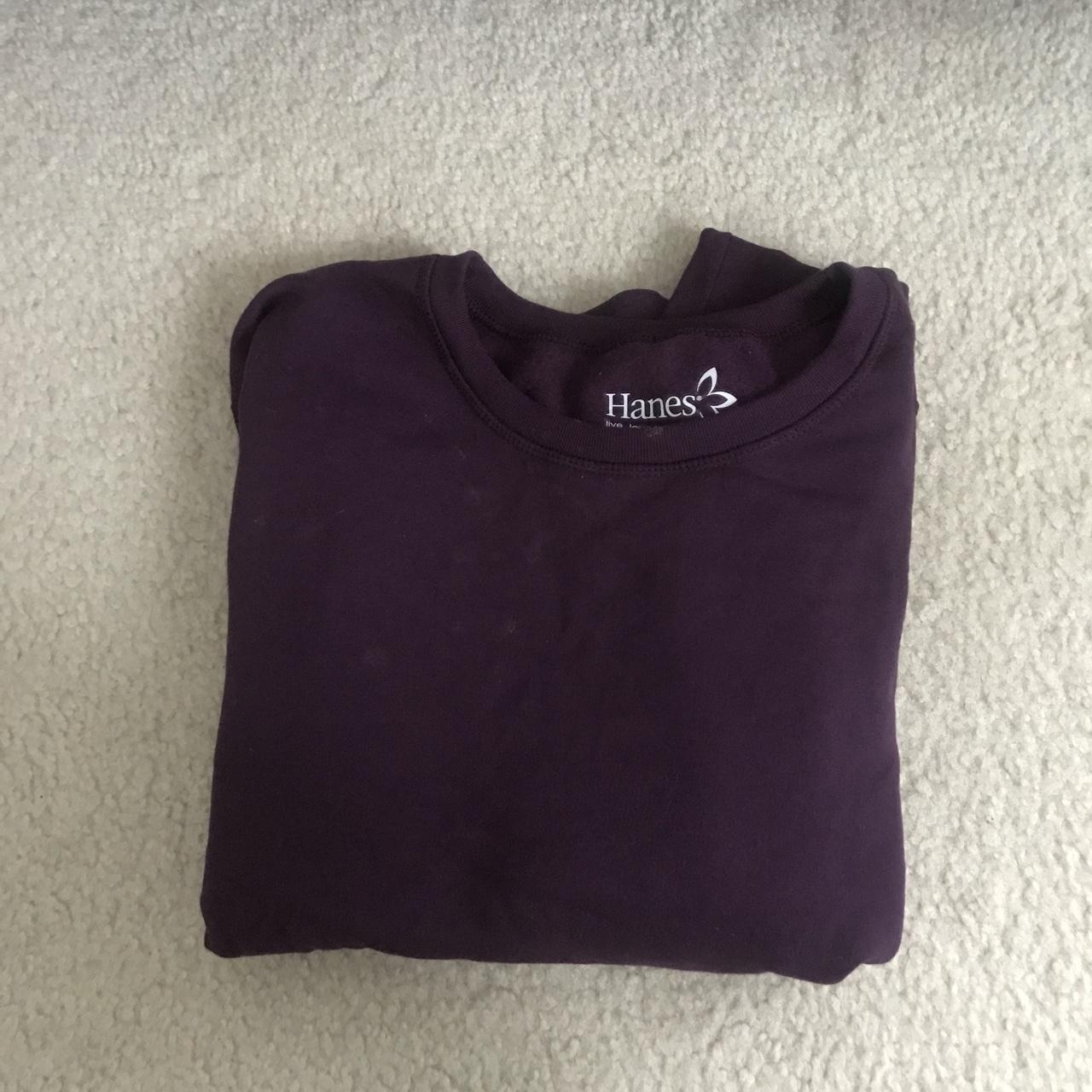 Deep purple plain crewneck! #walmart #plain #purple... - Depop