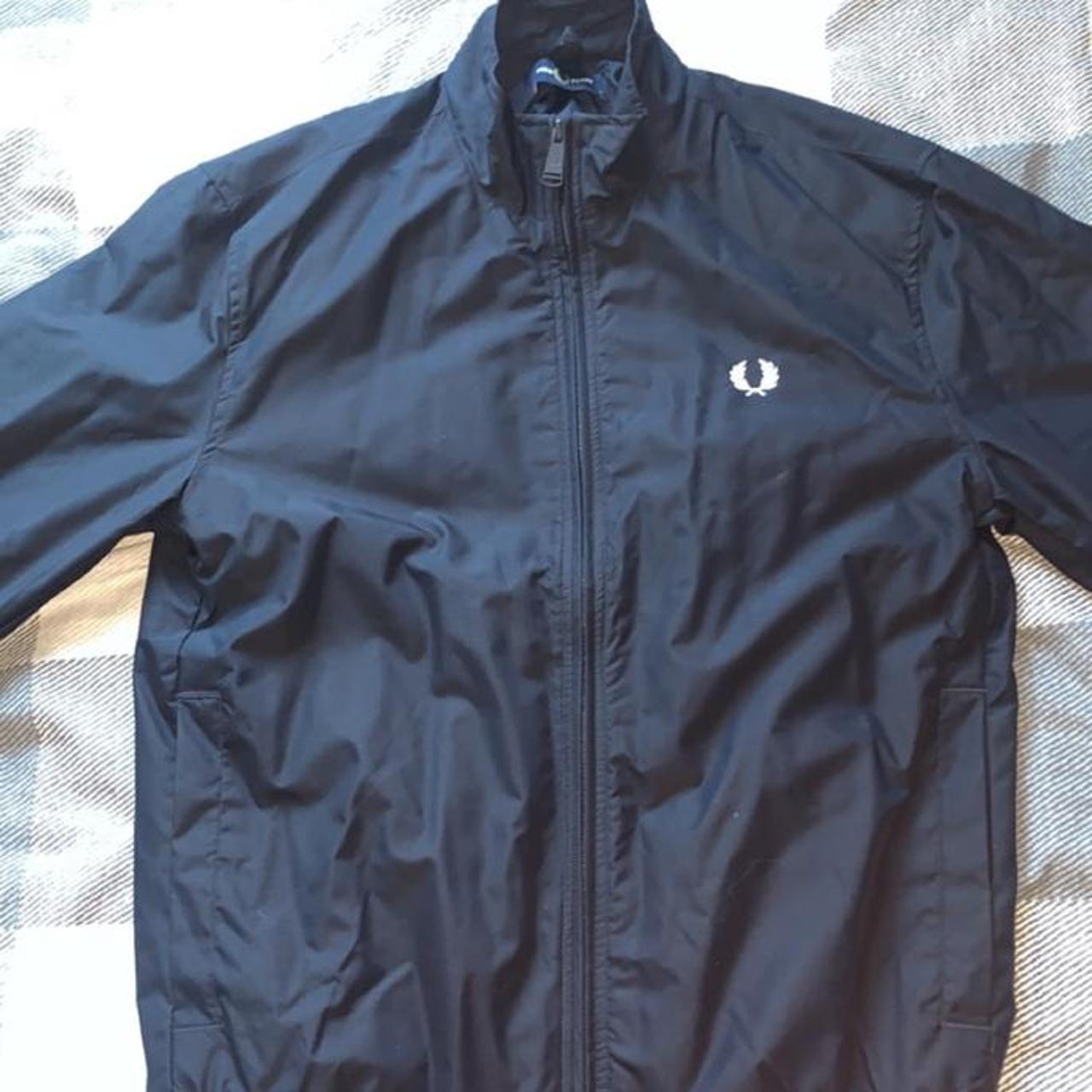 Fred Perry Jacket. Navy. Great Condition. 7/10... - Depop