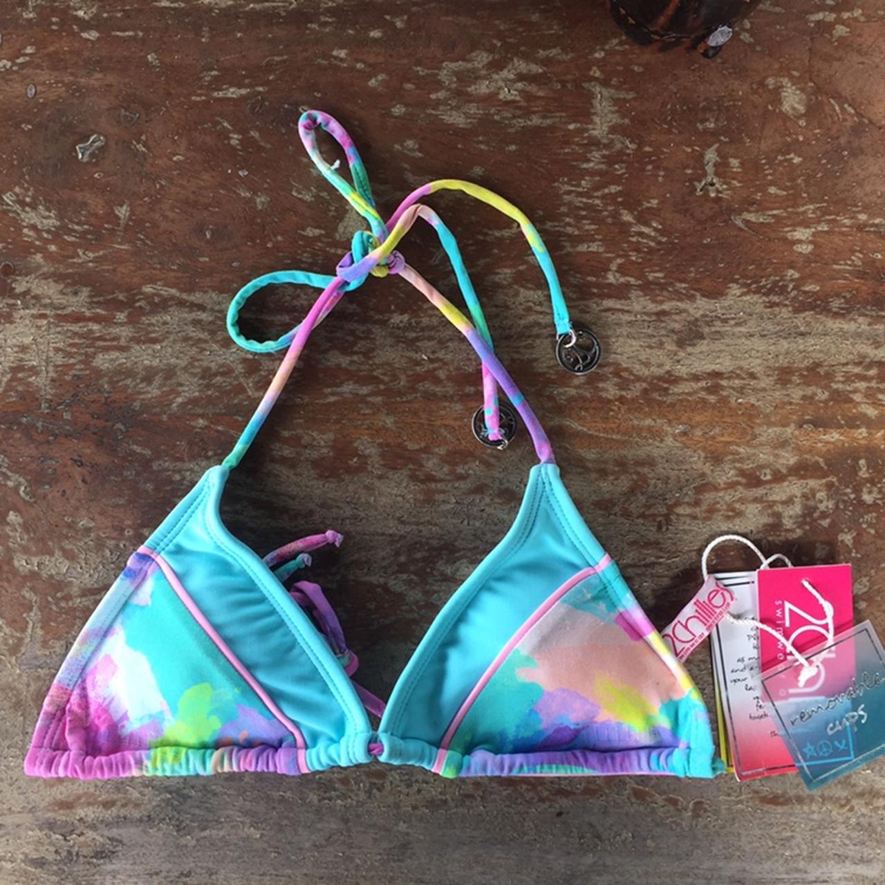 2chillies size 8👙🌻 Bnwt Triangle Bikini top Brand... - Depop