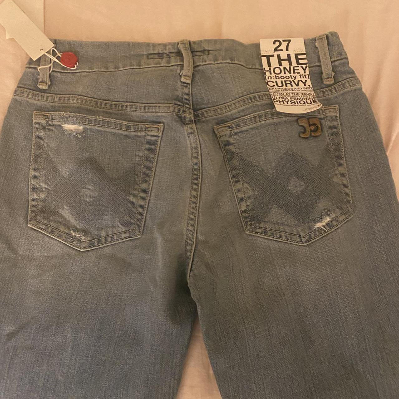 adorable low rise bootcut jeans close to mid rise... | Depop